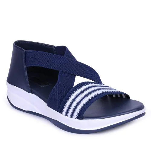 Buy perfect step Flotter Women's Synthetic Floater Sandals (Blue ...
