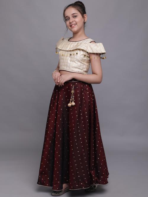 Buy Bollylounge Girls Lehenga Choli Ethnic Wear Embroidered Ghagra ...