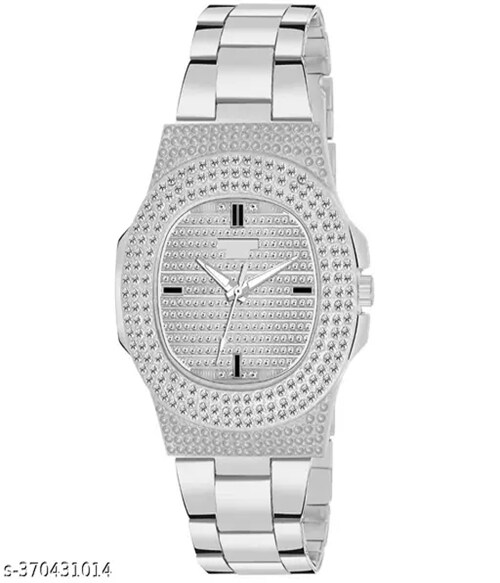 Buy FANCY KF Htm Men's Fashion Crystal Luxury Big Face Square Full ...