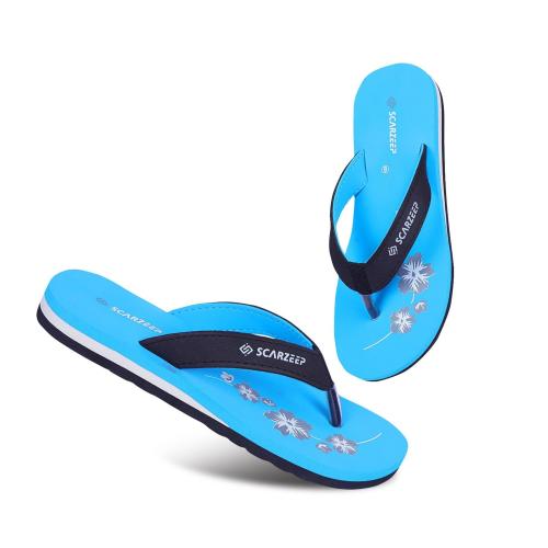 Buy Scarzeep Women Ego Ortho Step Ortho Slipper - 8 Uk (Sky Blue ...