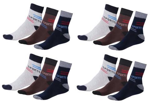 Buy Nifter Cotton Cushion Special Design Ankle Length Socks (12 pair ...