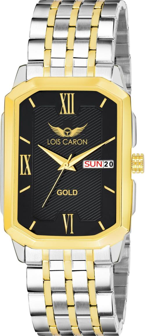 Buy LOIS CARON LCS-8416 ORIGINAL GOLD PLATE TWO TONE DAY & DATE ...