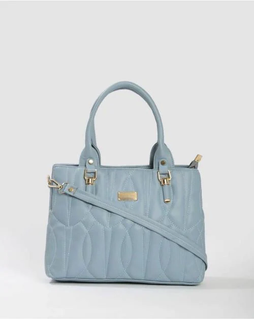 Buy Anna Claire Light Blue PU Tote Bag Online at Best Prices in India ...