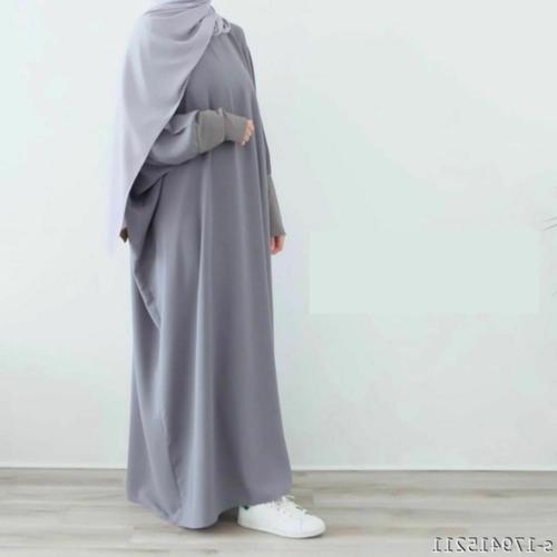 Buy OVAIS ABAYA COLLECTION Grey Abayas & Burqas for women Size-XXL ...