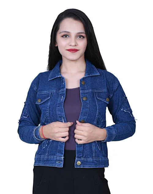 Buy Arixty Trending Star Denim Jacket Online at Best Prices in India ...
