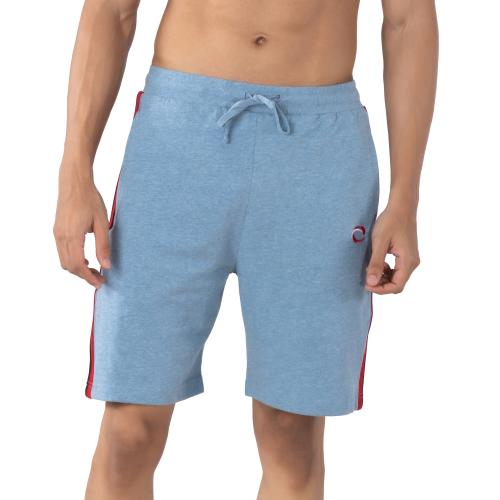 Buy Chromozome Men Teal Cotton Solid Single Shorts Online at Best ...