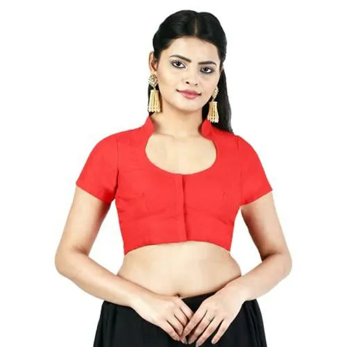Buy GULBINS Women Red Solid Cotton Blouses (48 size) Online at Best Prices in India - JioMart.