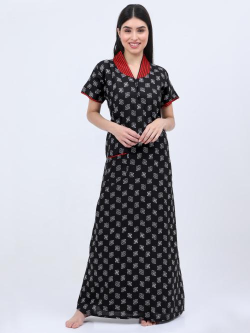 Buy RnP Black and White Checkered Nighty Online at Best Prices in India - JioMart.