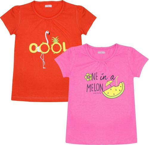 Buy Luke and Lilly pack of 2 Girls Half Sleeve Tshirt Online at Best ...