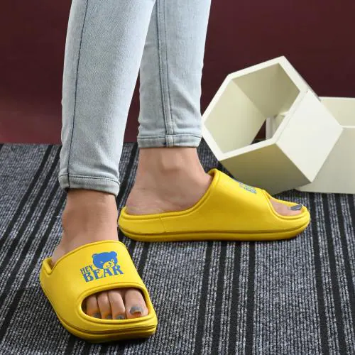 Buy Footup Light Weight Yellow Slippers For Women (Pack of 1) Online at ...
