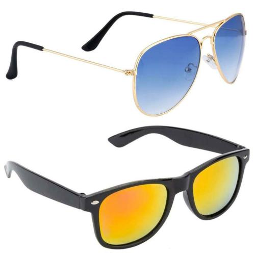 Buy Phenomenal Aviator Unisex Sunglasses (Multicolor) (Men & Women ...