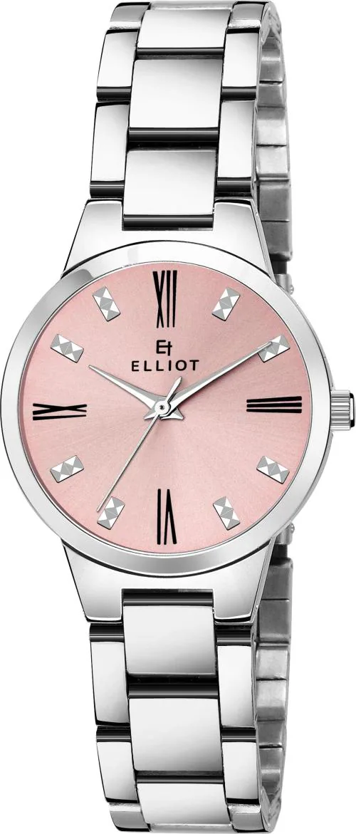 Buy Elliot Analog Pink Dial Silver Strap Watch For Women Online at Best ...