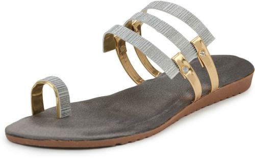 Buy NV Style Grey Stylist Sandals for Women Online at Best Prices in ...