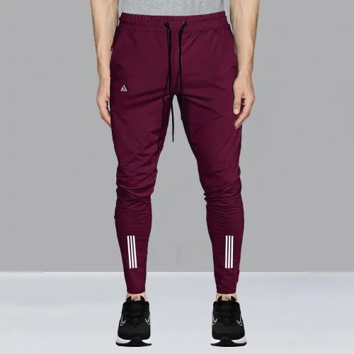 Buy AVOLT Maroon Polyester Solid Adults-Men Track Pant Online at Best ...