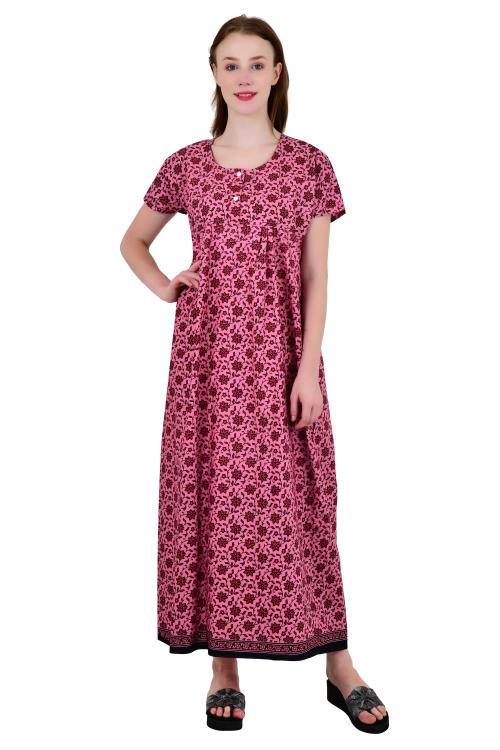 Buy Redglo Women's Cotton Printed Nighty / Night Wear/ Super Soft ...