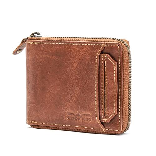 Buy Vital King Men Travel Tan Genuine Leather Wallet (7 Card Slots ...