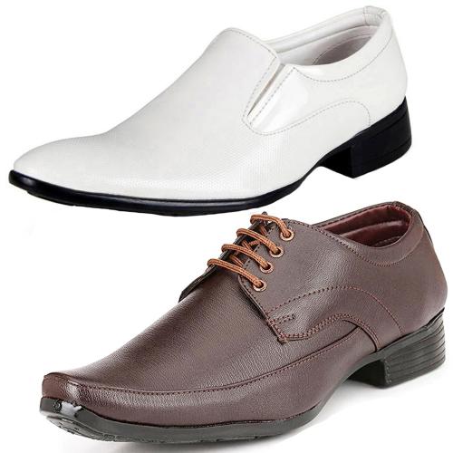 Buy Vitoria Stylish Leather Formal Shoes Combo For Men And Boys ,Pack ...