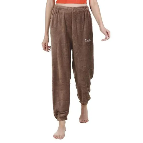 Buy UKAL Women Winter Warm Lower Fleece Pajama Plush Fluffy Pyjama ...