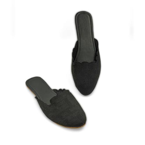 Buy Sayera Black Trendy Flat Sandals For Women Online at Best Prices in ...