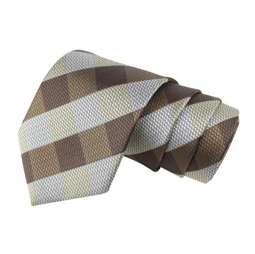 Buy Peluche Sassy Checkered Brown Neck Tie For Men Online at Best ...