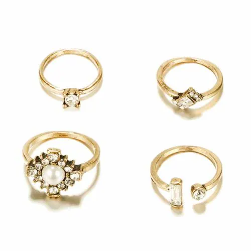 Buy Sava Golden 4 Pcs Ring Set Online at Best Prices in India - JioMart.