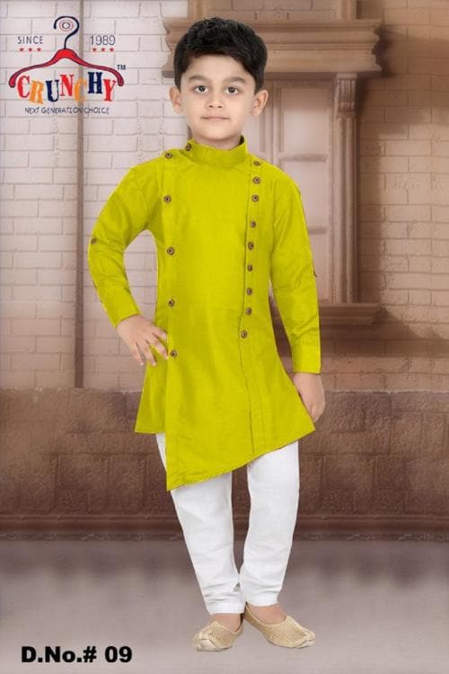 Buy CRUNCHY KIDS SIDE BUTTON Boys Multicolored Designer Cotton Pack of ...