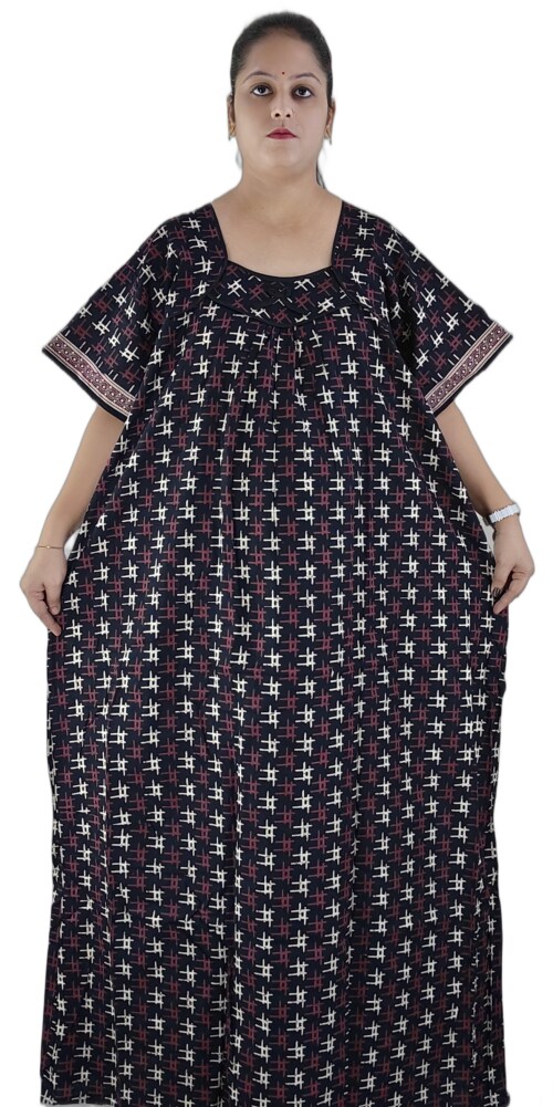 Buy Bindass female Collection Jumbo Cotton Nighty Women Online at Best ...
