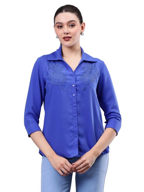 Buy ALBION LADIES INK BLUE SHIRT Online at Best Prices in India - JioMart.