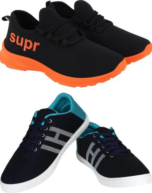 Buy Free Kicks Combo of 2 FK - 411 & MCW145 Trendy Shoes For Men Online at Best Prices in India ...