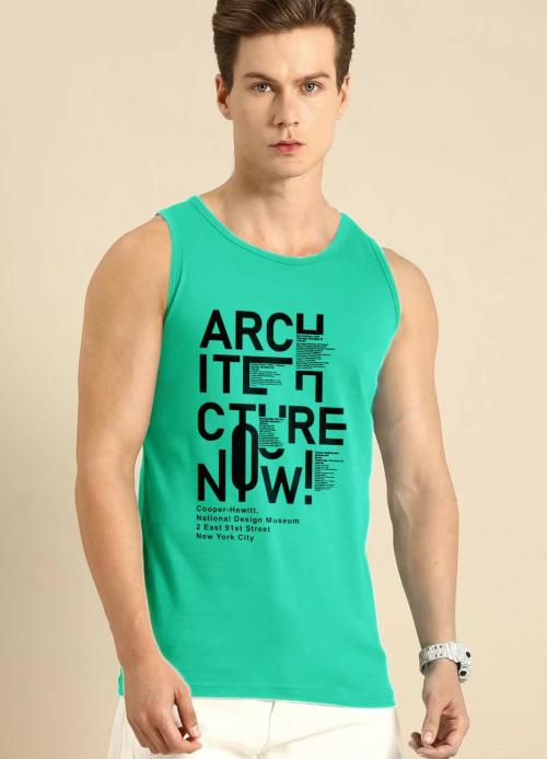Buy Pack of 1 Ausk Light Green Men Vest Online at Best Prices in India ...