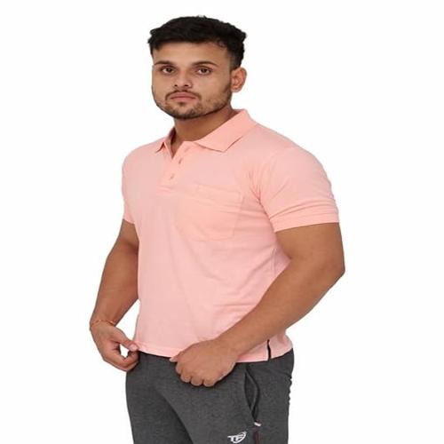 Buy tex-fro Plain Solid Comfort 100% Cotton Half Sleeve Fit T-Shirt for ...