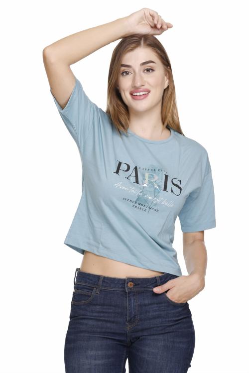 Buy My Princess Girl Women Typography Printed Round Neck Regular Top ...