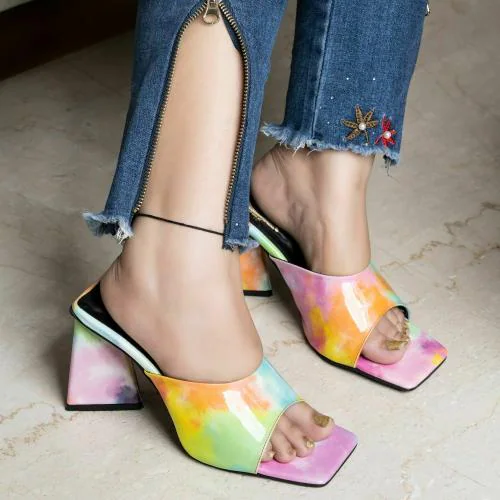 Buy Shoetopia Women Multicolor Heels Online at Best Prices in India ...