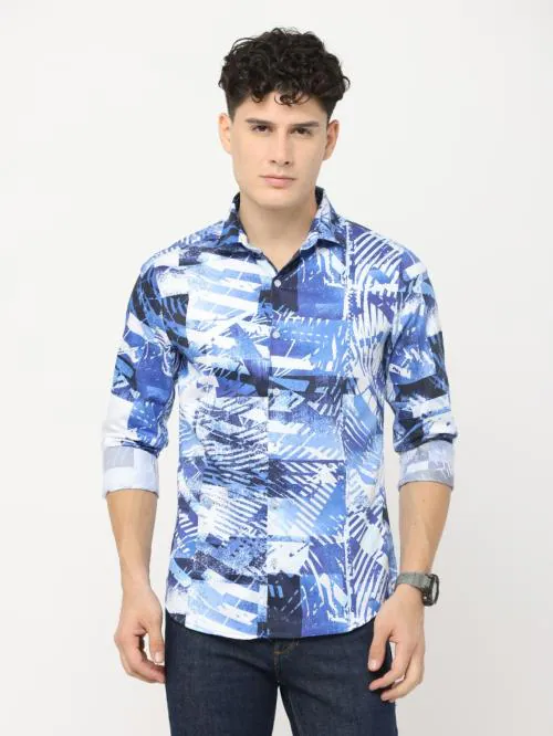Buy FLY69 Slim Fit Casual Shirts Premium Collections Royal Blue colour M size shirts Online at ...