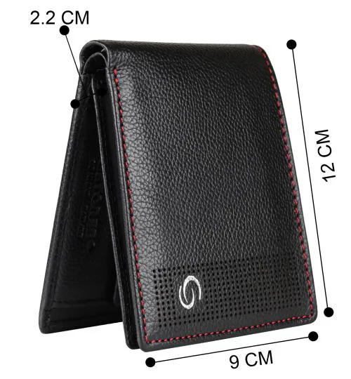Buy GETOREE Florence Black Genuine Leather RFID Wallets for Men I 6 ...