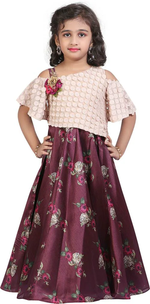 Buy Child Club Girl Purple Art Silk Dress (10-11Y) Online at Best Prices in India - JioMart.