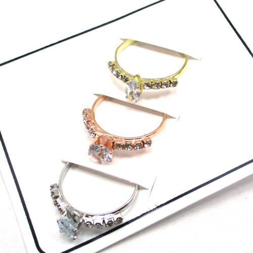 Buy Omsar Jewelry Latest Style 3 Pcs Ring Combo Set Online at Best ...