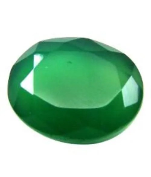 Buy Aurra Stores Natural Green Onyx Stone 7.25 Ratti / 6.52 Carat Lab Certified Onyx Stone ...