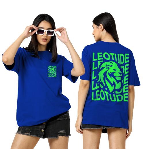 Buy LEOTUDE Women's Cotton Blend Printed Half Sleeve/Drop-shoulder ...