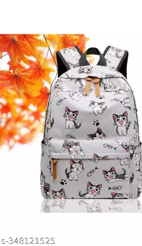 Buy FLORES Laptop Cute Backpack Cat Heavy Printed Backpack Travel ...