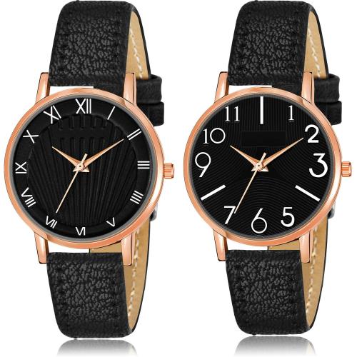 Buy NEUTRON Modish Analogue Roman Numbers And Triangle Geometry Black ...