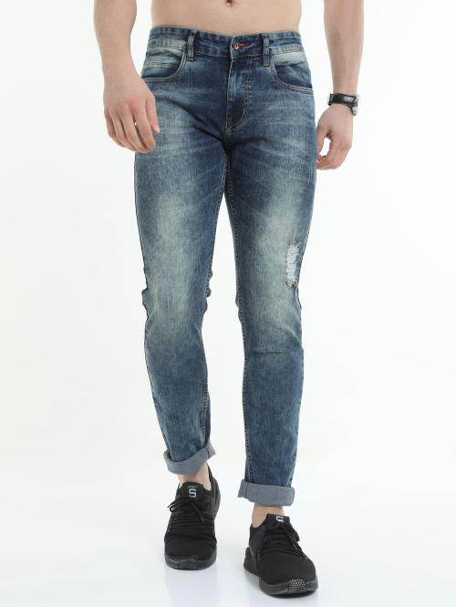 Buy TRIGGER Men Slim Fit Elegance Blue Jean Online at Best Prices in ...