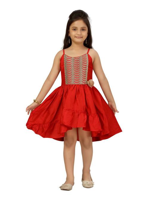 Buy Aarika Girls Red Colour Frock Online at Best Prices in India - JioMart.