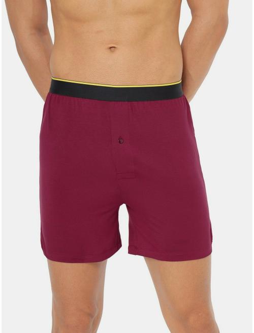 Buy Bummer Gelada Red Solid Modal Boxer for Men Online at Best Prices ...