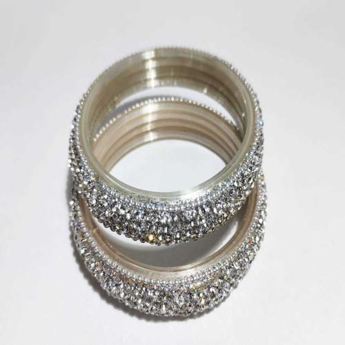 Buy Dreamy Designs Glass Kada (Pack of 2) - 2.3 Online at Best Prices ...