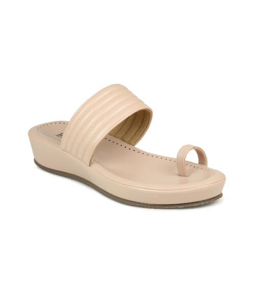 Buy Inc.5 Peach Solid Comfort Sandals Online at Best Prices in India ...