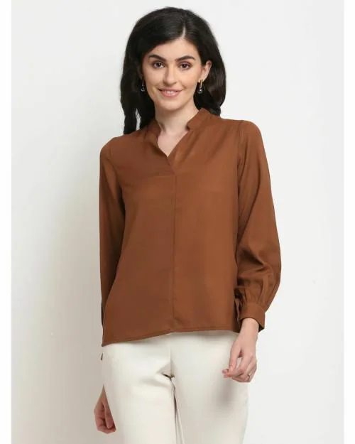 Buy La Zoire Formal Top with Slit at back Online at Best Prices in ...