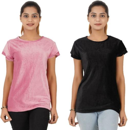 Buy COC COLOURS OF COTTON _ Women Multicolor Solid Pure Cotton (pack of ...