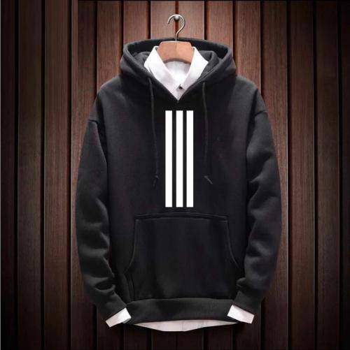 Buy ONE-X Men Hoodie Black Sweatshirt Fleece Full Sleeve Printed M ...
