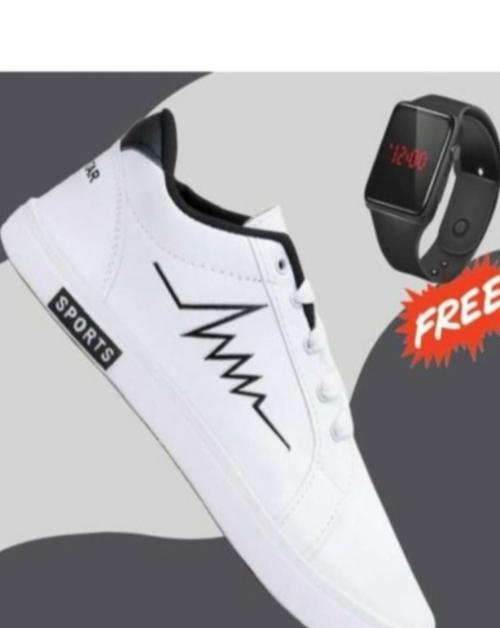 Buy MUFLIH MEN ELECTA SHOES WITH WATCH UK7 Online at Best Prices in ...